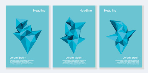 Modern geometry polygons design art for template Vector Image