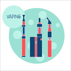 Electronic cigarette device smoke vaporizer Vector Image