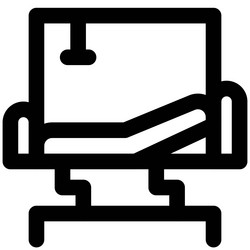 Balkan frame a bed for fracture treatment Vector Image