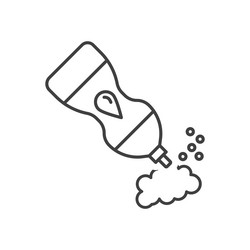 Dishwashing liquid icon a simple line drawing Vector Image
