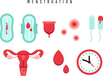 Menstruation period concept Royalty Free Vector Image