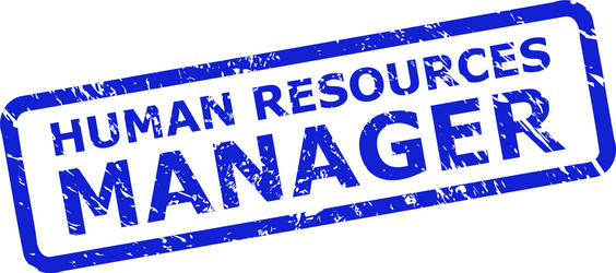 Human resources hr manager watermark with unclean Vector Image