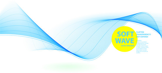 Abstract blue wave template Royalty Free Vector Image