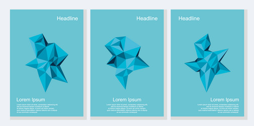 Modern geometry polygons design art for template Vector Image