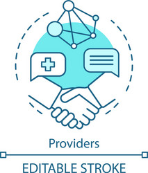 Physician blue gradient concept icon Royalty Free Vector