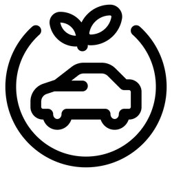 Green vehicles minimize air pollution Royalty Free Vector