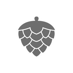 Simple hop line icon hop emblem symbol Royalty Free Vector