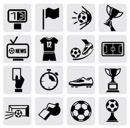 Soccer icon set Royalty Free Vector Image - VectorStock