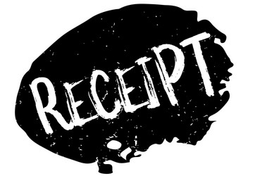 Receipt rubber stamp Royalty Free Vector Image