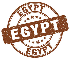 Egypt brown square stamp Royalty Free Vector Image