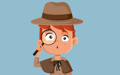 Reading Detective Clip Art