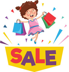 Kid grocery Royalty Free Vector Image - VectorStock