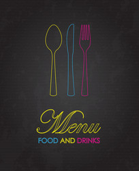 Menu a4 format template Royalty Free Vector Image
