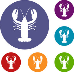 Crayfish Red Circle Vector Images (63)