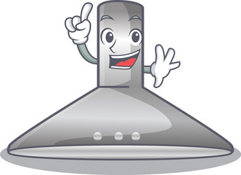 Finger kitchen hood cartoon the for cooking Vector Image
