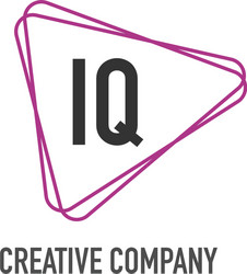 Initial letter qi building logo design template Vector Image