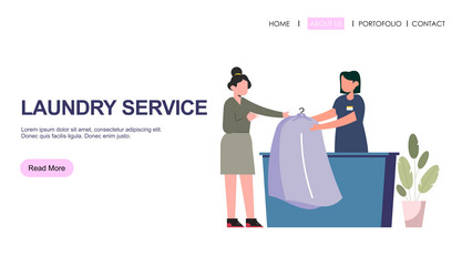 Laundry service dry service shirt spot clothing Vector Image