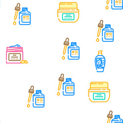 Cream cosmetic skin care seamless pattern Vector Image
