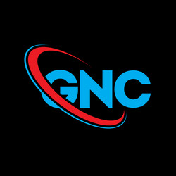 Gnc logo letter design Royalty Free Vector Image