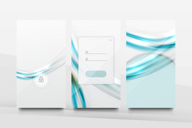 Mobile Application Interface Background Design Vector Image