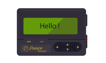 Pager Royalty Free Vector Image - VectorStock