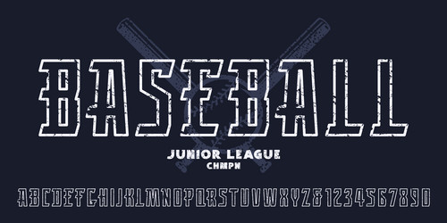 Baseball Number Fonts Vector Images (over 690)