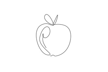 One Line Apple Vector Images (over 390)