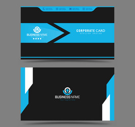 Business card double-sided card design Royalty Free Vector