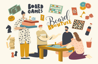Board games abstract concept Royalty Free Vector Image