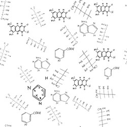 Chemical formulas scientific educational Vector Image