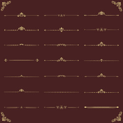 Vintage big set of horizontal patterns Royalty Free Vector