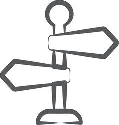 Directional board Royalty Free Vector Image - VectorStock