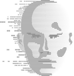 Human nose collage in 90s Royalty Free Vector Image