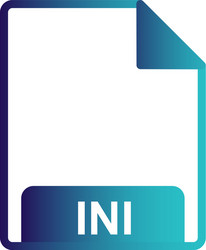 Ini icon Royalty Free Vector Image - VectorStock