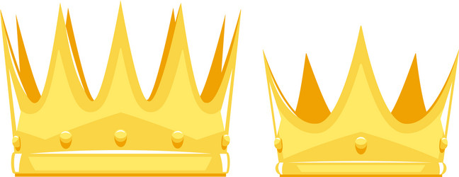 King And Queen Crowns Together