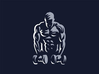Sport sporty and athletic man Royalty Free Vector Image