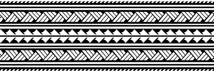 Polynesian tattoo tribal designs samoan Royalty Free Vector