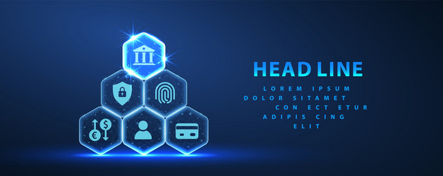 Complex digital banking system Royalty Free Vector Image