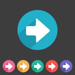 Flat game graphics icon arrow down Royalty Free Vector Image