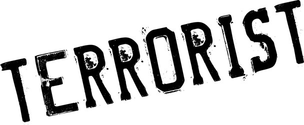 Terrorist rubber stamp Royalty Free Vector Image