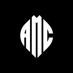 Amc logo letter design Royalty Free Vector Image