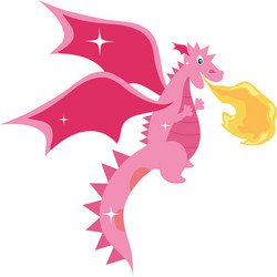 Flying dragon Royalty Free Vector Image - VectorStock