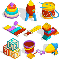 Kids toys Royalty Free Vector Image - VectorStock