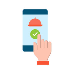 Order food icon image Royalty Free Vector Image