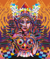 Penari bali Royalty Free Vector Image - VectorStock