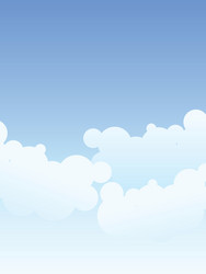 Light blue day sky with clouds Royalty Free Vector Image