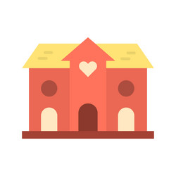 Orphanage icon image Royalty Free Vector Image