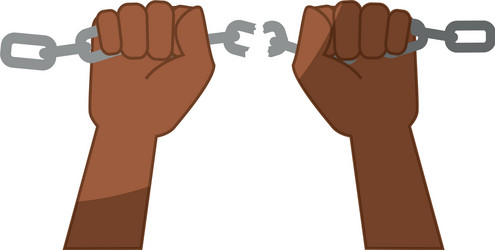 Chain of slavery Royalty Free Vector Image - VectorStock