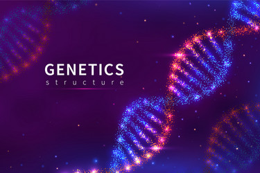 Dna code data background abstract agct genetic Vector Image