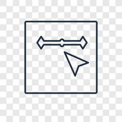 Linear icon isolated on transparent background Vector Image